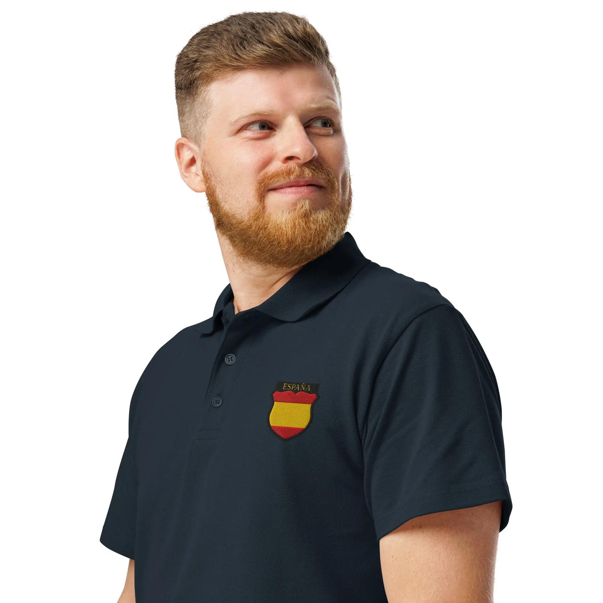 Polo División Azul de piqué premium - La Flamenca de Borgoña